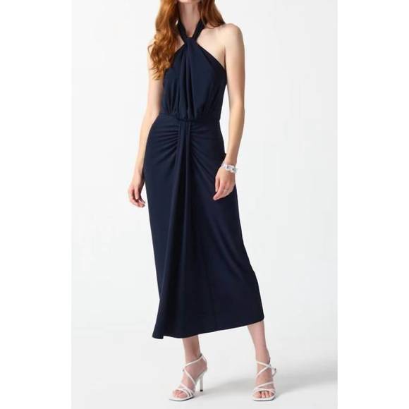 Joseph Ribkoff | Dresses | New Joseph Ribkoff Halter Dress In Midnight ...